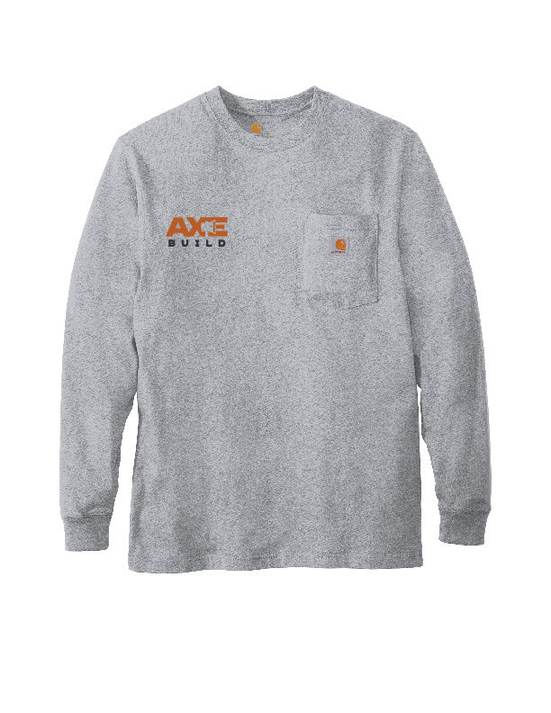 Axe Build Men's Carhartt LS Pocket Tee CTK126- Heather Grey – EMIT Store